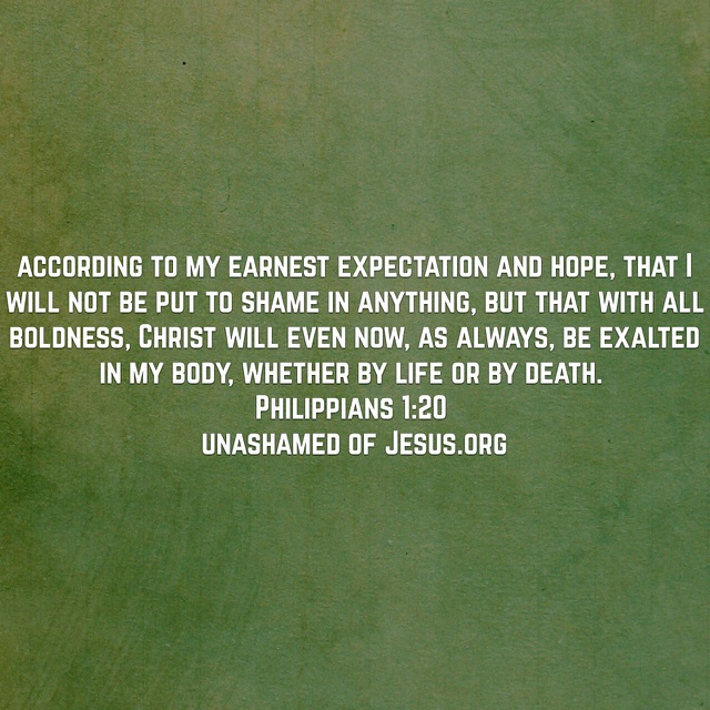 Earnest Expectation | Unashamed of Jesus