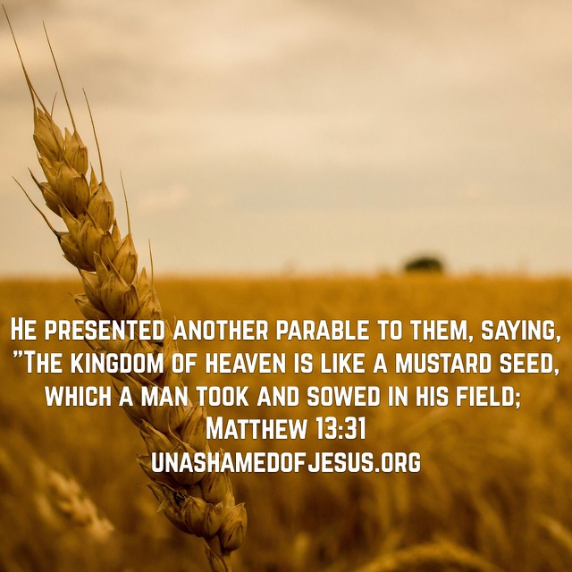 Jesus And The Mustard Seed 1 Peter 1:3 Praise Be To The God And