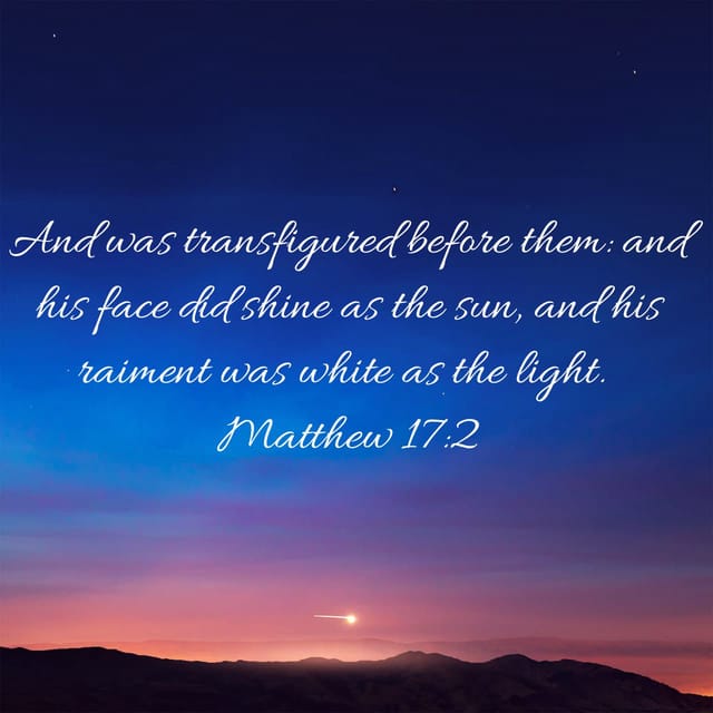 The Transfiguration | Unashamed of Jesus