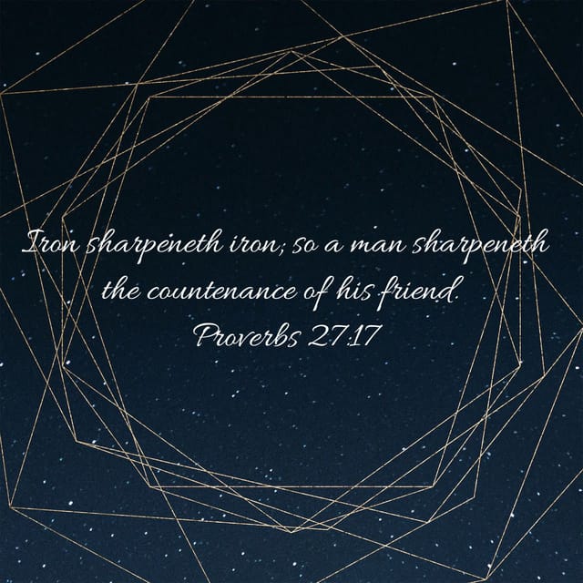 Iron Sharpens Iron | Unashamed of Jesus