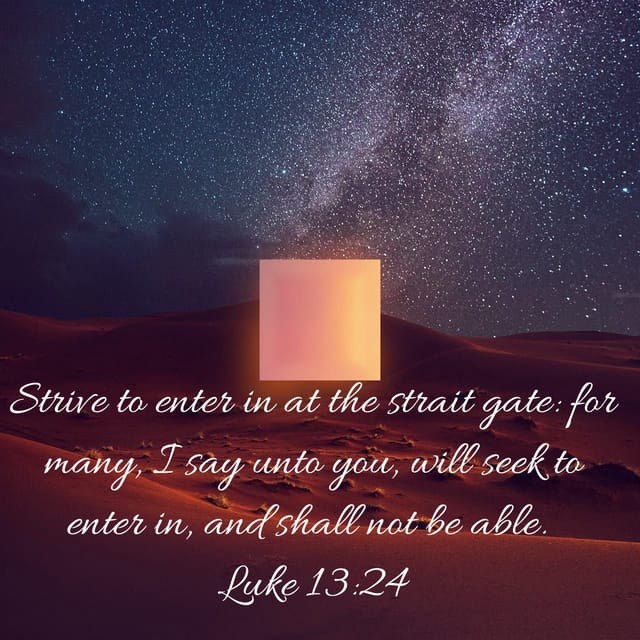 Luke 13- The Narrow Path | Unashamed of Jesus