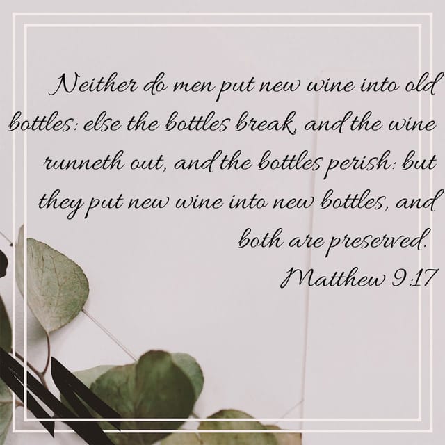 Matthew 9- New Wineskin | Unashamed of Jesus