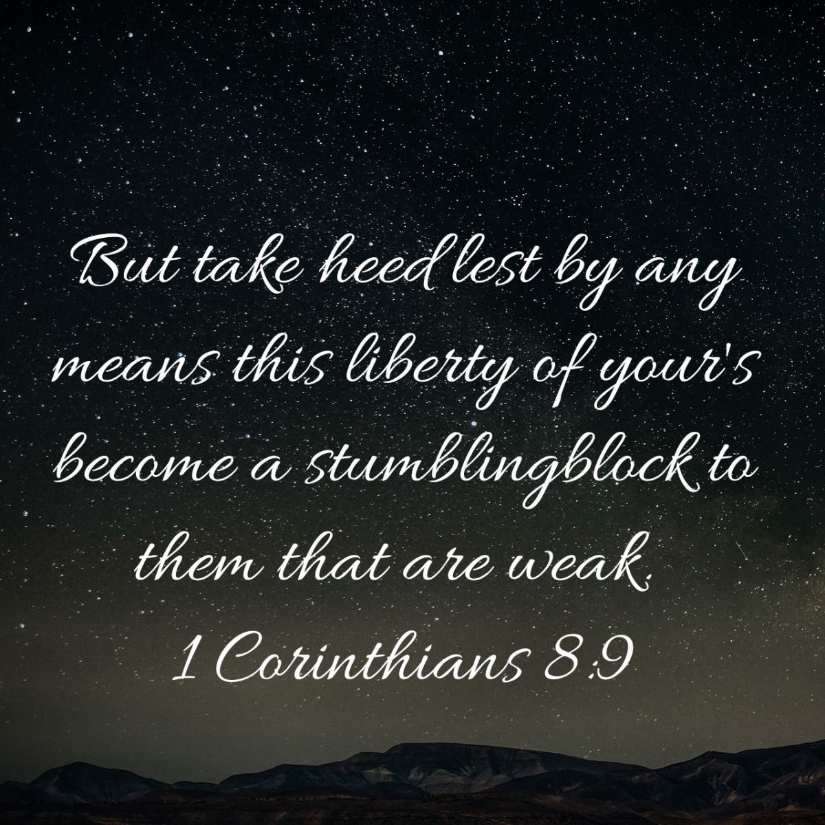 1 Corinthians 8- Stumbling Block | Unashamed of Jesus