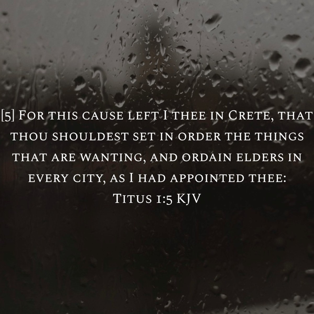 Titus 1- Order in the Church | Unashamed of Jesus